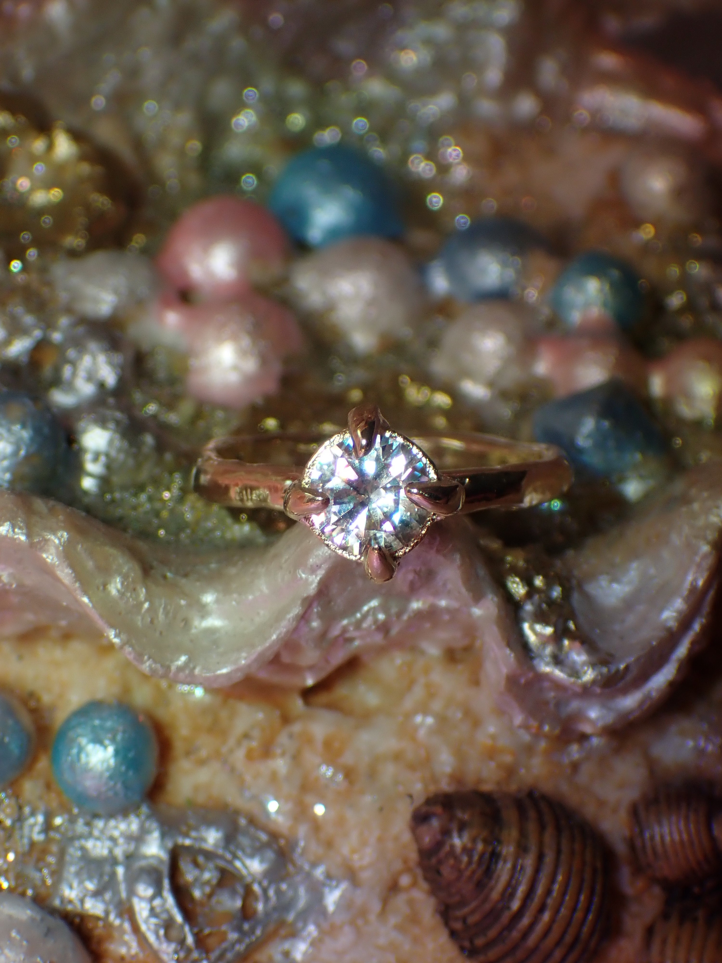 Freya Ring | White Sapphire Engagement Ring | Made in Aus – Earth Heart ...